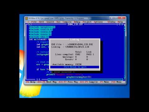 #04 circle - Built-in function in C Graphics