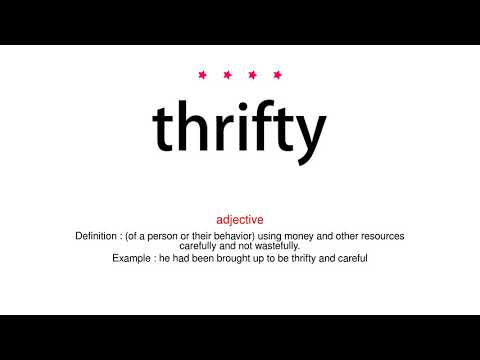 How to pronounce thrifty - Vocab Today