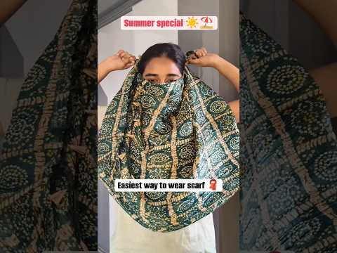 Super easy way to wear scarf🧣 #stylingtips #scarfhacks #scarf #fashionstyle #shorts #shortsfeed