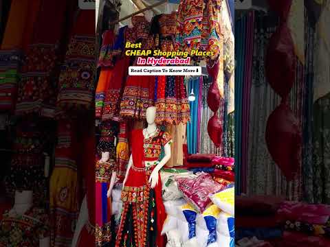 ✅Best ❌cheap shopping places in Hyderabad 😍 || todoinhyd || #trending