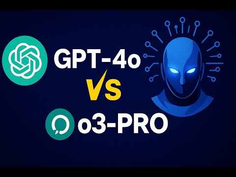 GPT-4o vs ChatGPT o3-PRO — Speed ⚡ Price 💲 Accuracy 🧠