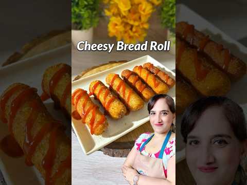 Trending Cheesy Bread Roll Recipe #bread #recipe #shorts