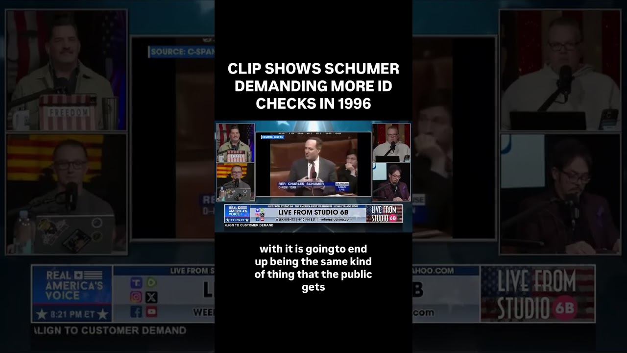 CLIP SHOWS SCHUMER DEMANDING MORE ID CHECKS IN 1996