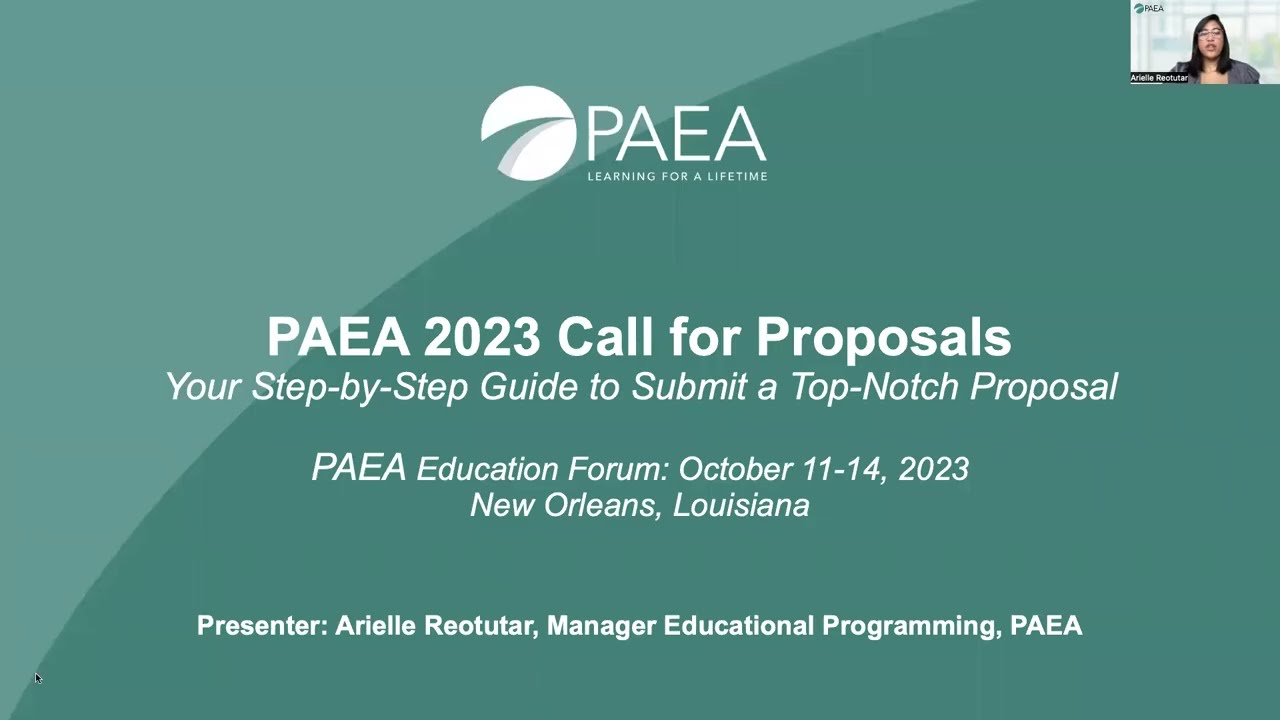 Call for Proposals Instructional Video