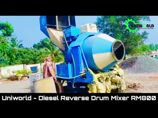 Reverse Drum Mixer - Mini Mobile Batching Plant Auto Feeding ...