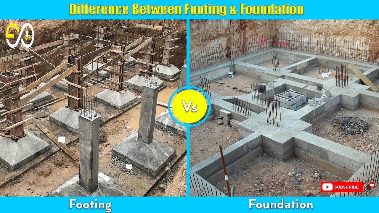 Difference Between Footing And Foundation