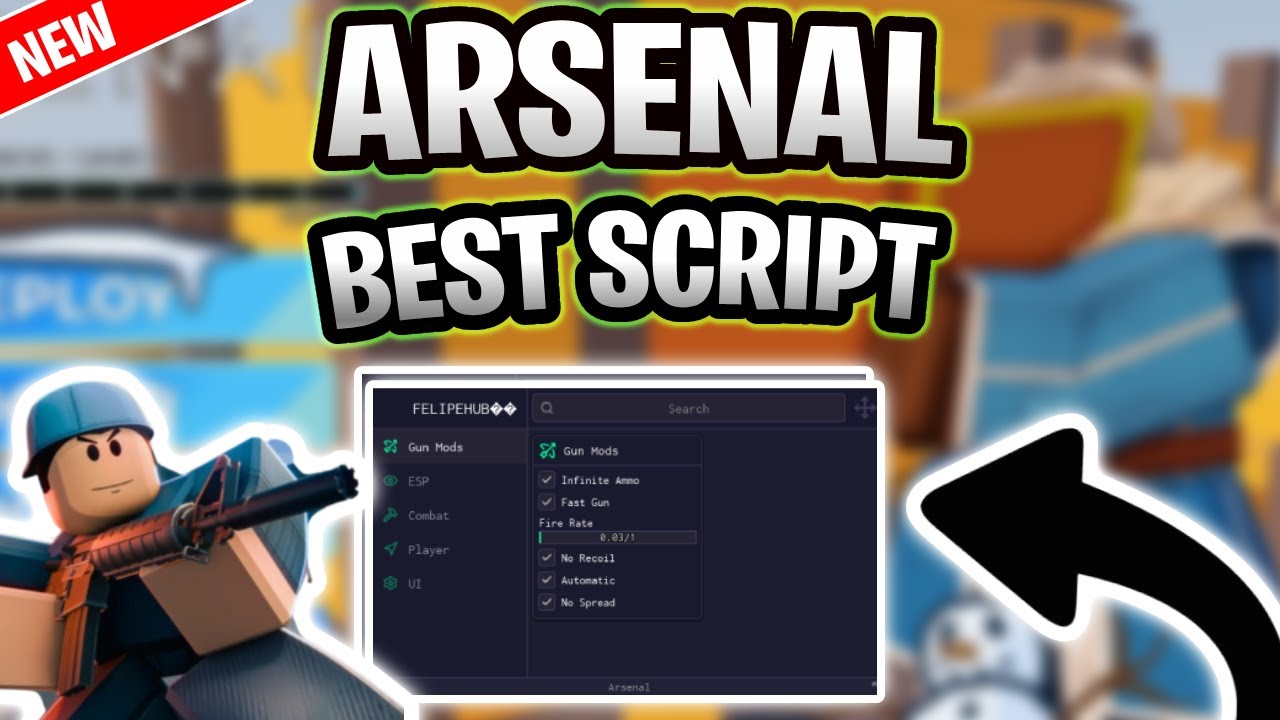 NEW SCRIPT Arsenal – AIMBOT ESP KILL ALL , INF AMMO 2025