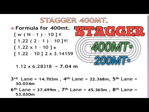 400metre track full and half stagger marking|400 metre track Mein full aur half stagger dalen|