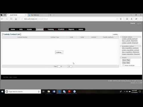 Data exchange to WAWF, IUID Registry and PCARSS