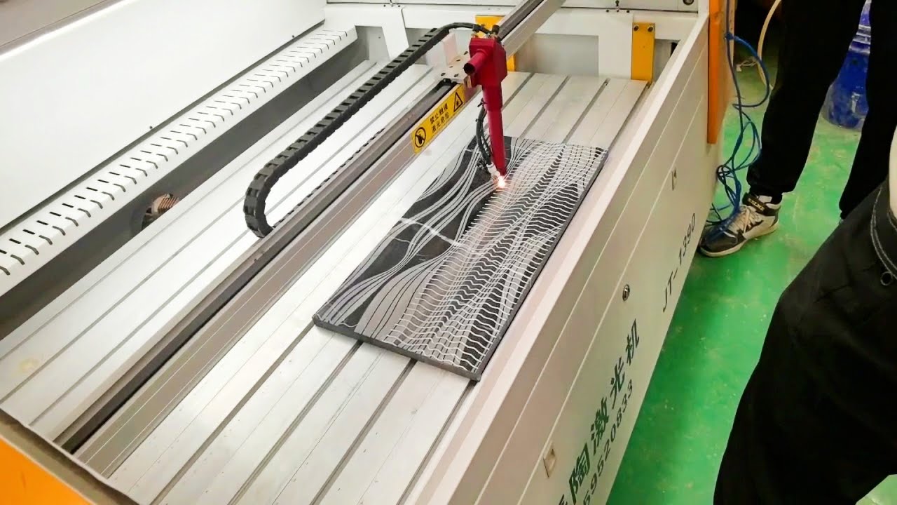 River Finish CNC Laser Engraved Stone