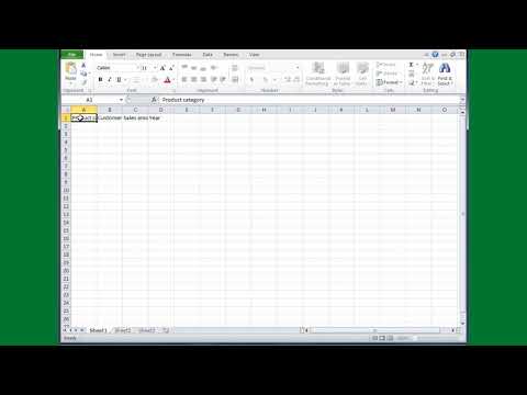 Excel Tutorial #08: How to create a column title
