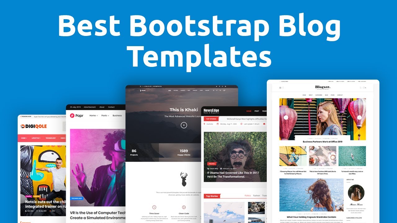 Best Bootstrap Blog Templates 2021