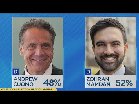 Mamdani ahead of Cuomo in ranked choice voting: NYC mayoral poll