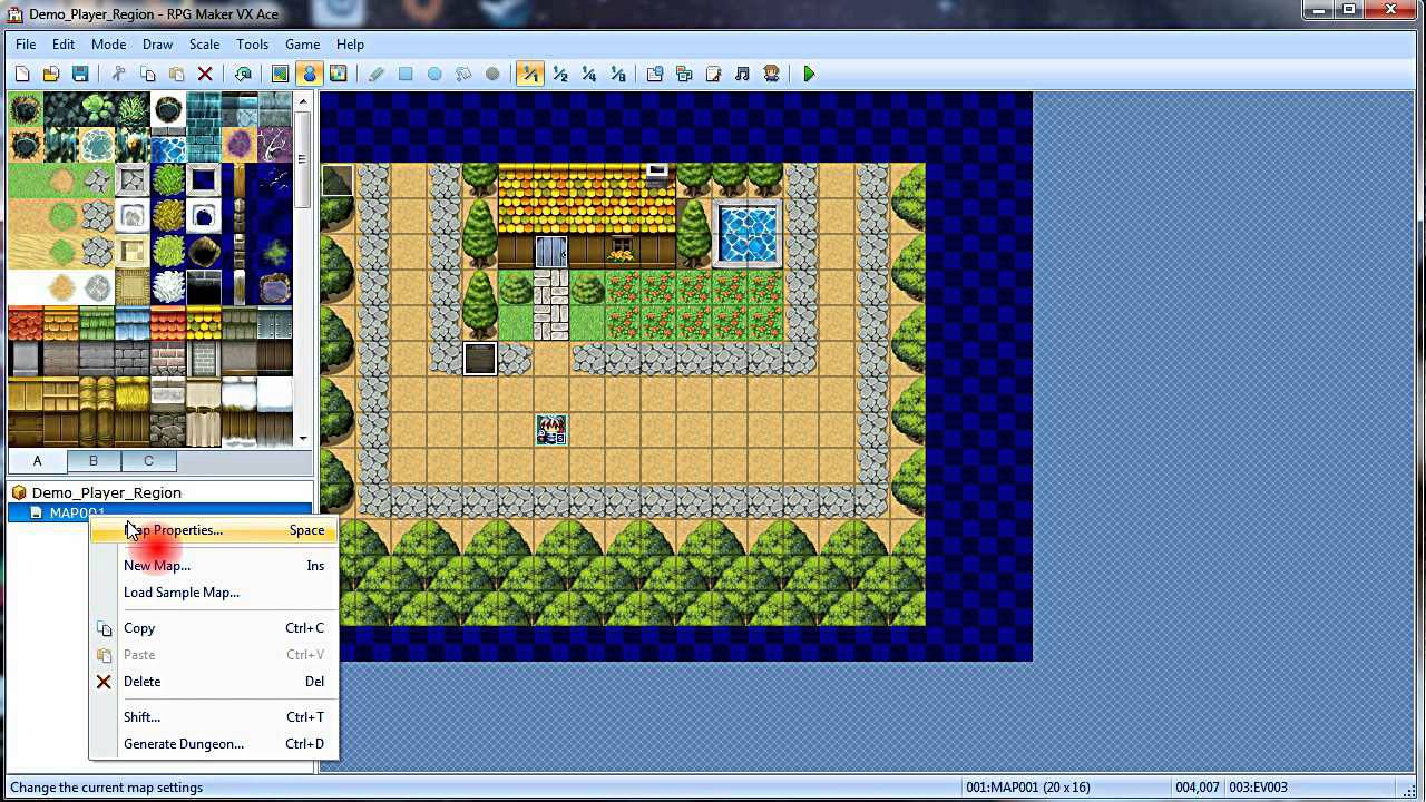 RPG Maker VxAce Tutorial: Shifting a Map.