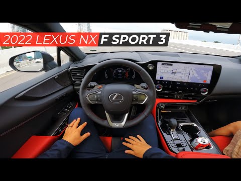2022 Lexus NX350 F Sport POV DRIVING + INTERIOR & TECH Review!
