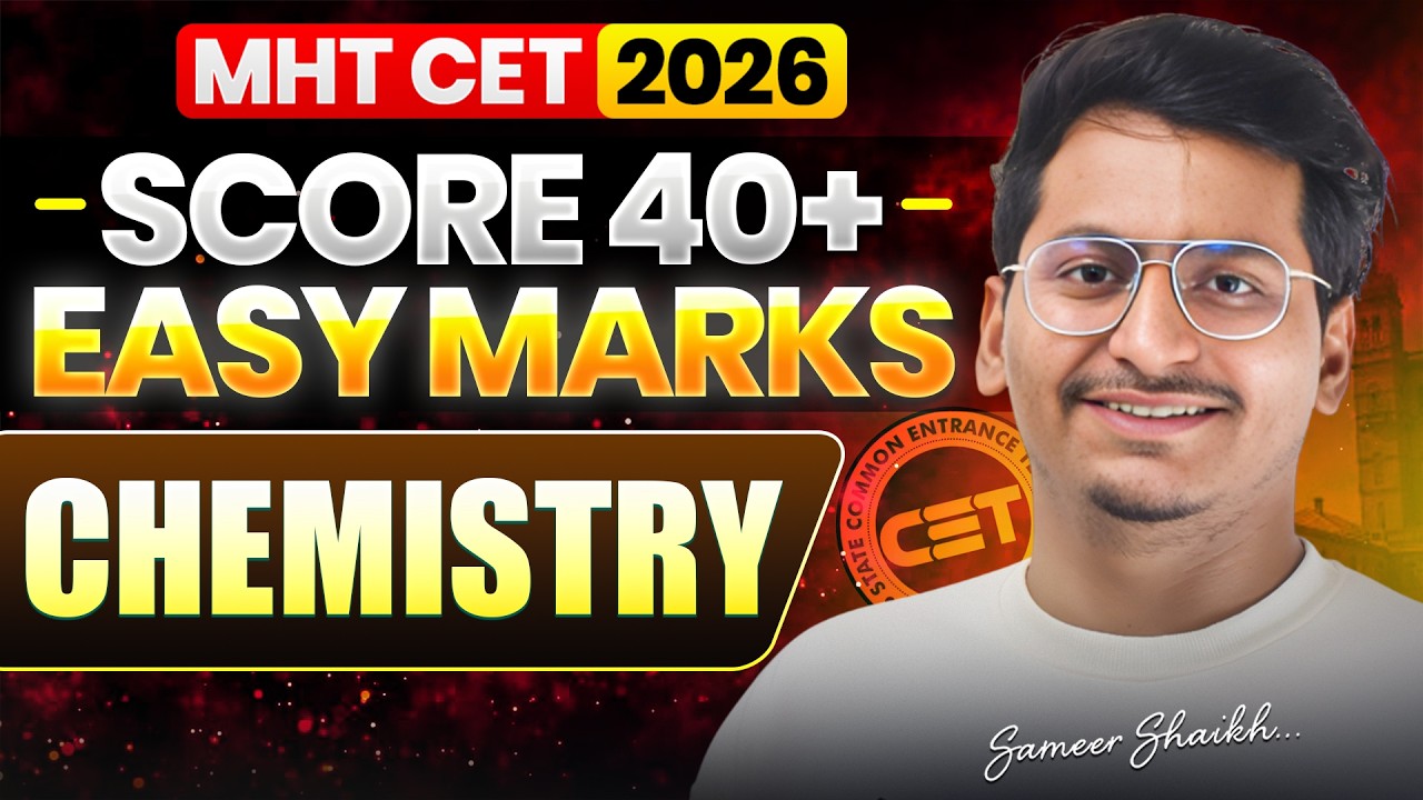 Chapterwise Important Questions PDF Asked in CET #mhtcet2026 |Score 40+ Easy Marks in Chemistry💯|