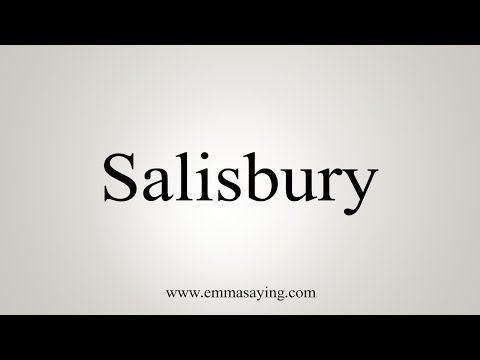 How To Say Salisbury