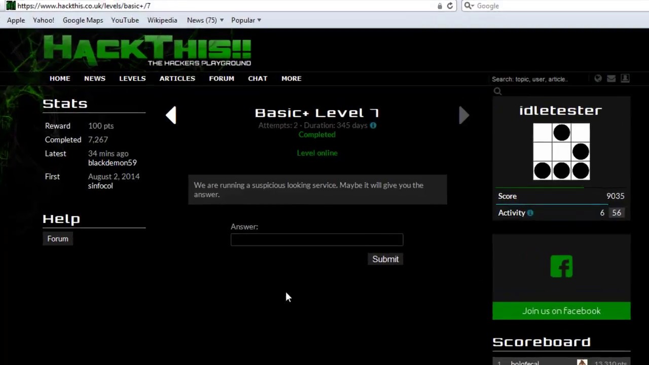 Hackthis Basic + Level 7