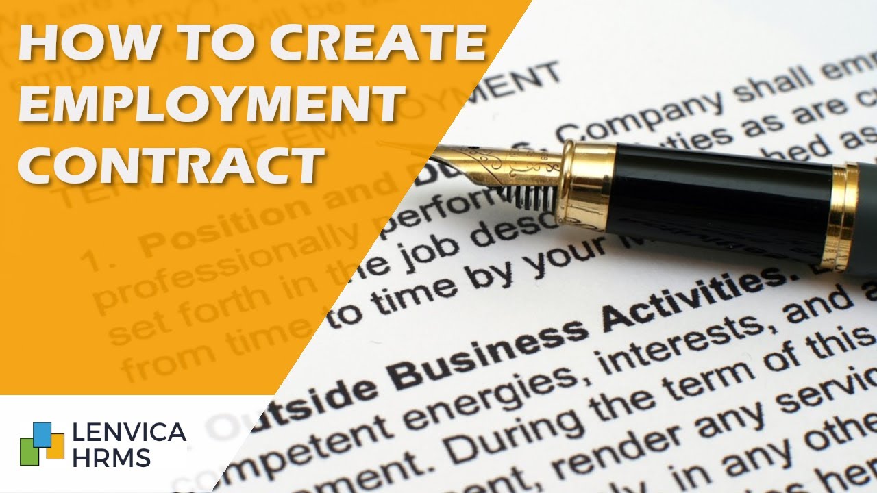 Creating employee documents with Document Builder Employment Contract