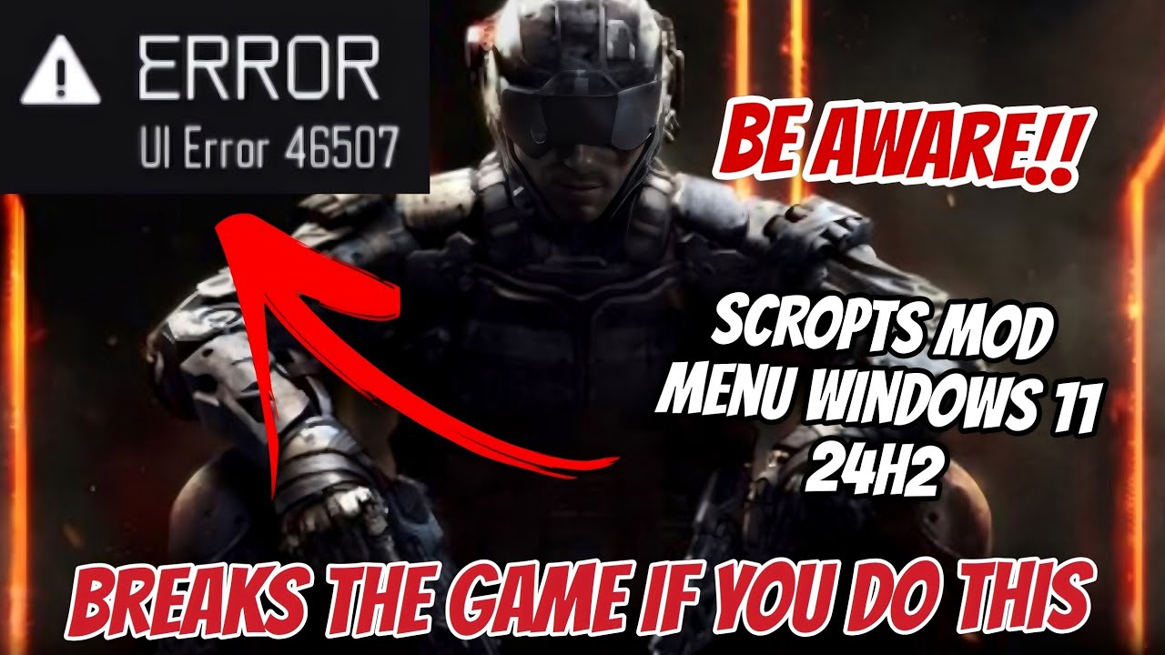YOU NEED TO BE AWARE OF THIS WINDOWS 11 24H2 MOD MENU (SCROPTS) | FIX UI ERROR 46507