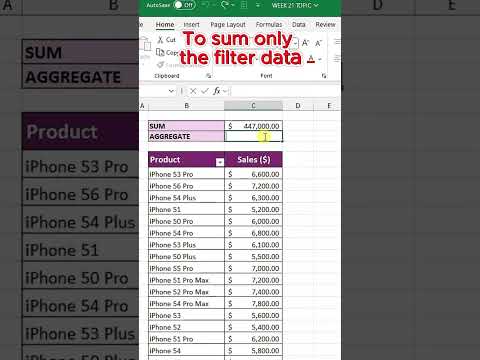 Wie summiert man gefilterte Daten in Excel korrekt? 🤔