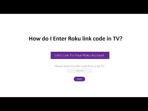 How do I Enter Roku link code in TV?