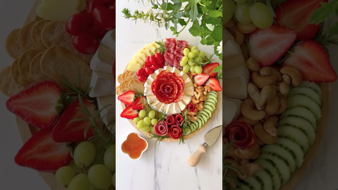 How to Arrange a Stunning Charcuterie Board Like a Pro! | Cheese Platter Ideas 🧀✨#shortvideo