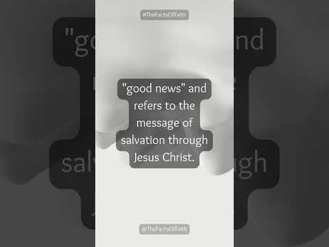What is the meaning of the word Gospel