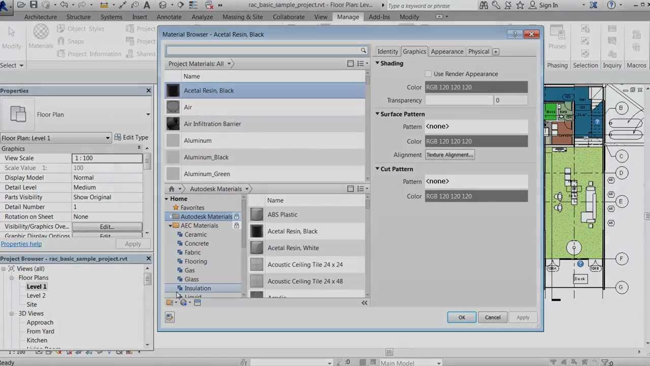 Autodesk Revit: Managing Materials Libraries