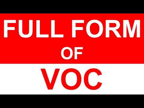 FULL FORM OF VOC || WHAT IS THE FULL FORM OF VOC ?