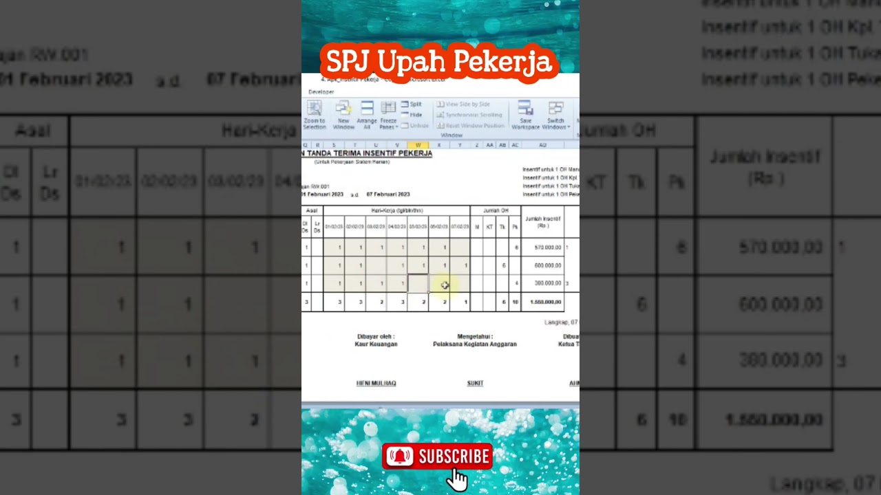 SPJ Upah Pekerja Swakelola Infrastruktur Desa