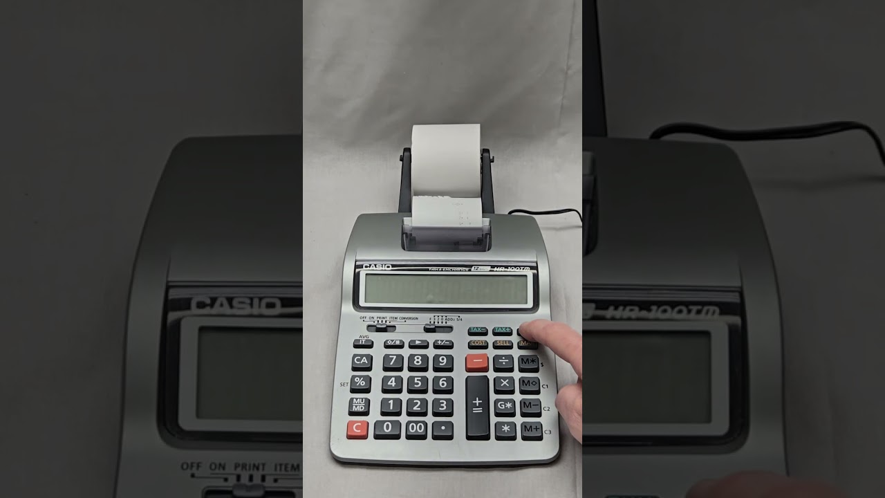 Casio HR-100TM Printing Calculator Adding Machine