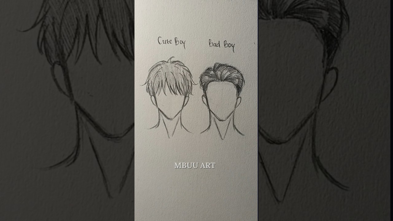 how I draw boy's hair✨ #drawing #tutorial #howtodraw #hair #art