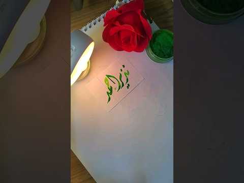 Nazeer Ahmed name's calligraphy video #calligraphymasters #moderncalligraphy #nameart #calligraphy