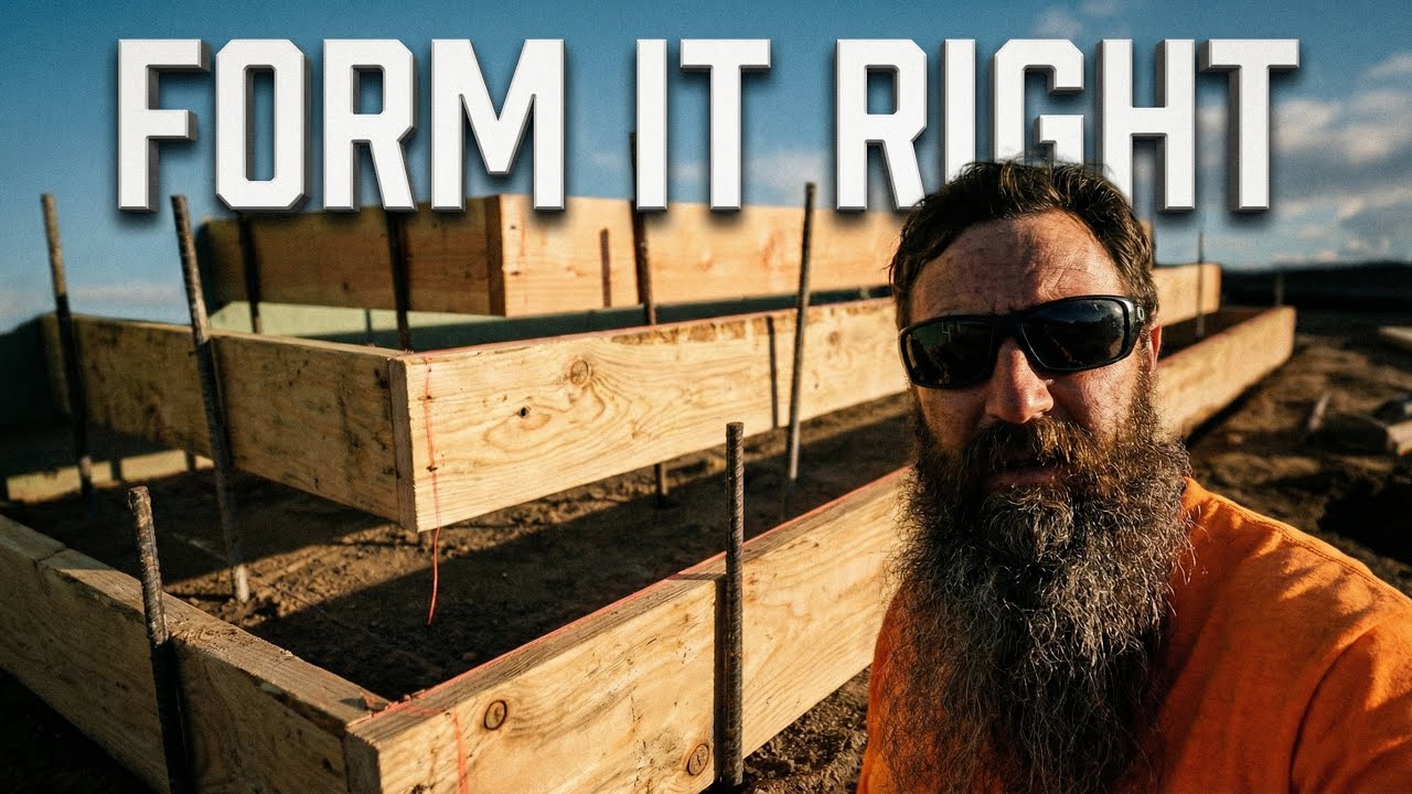 This Is How Concrete Steps Are Built (Form & Pour)