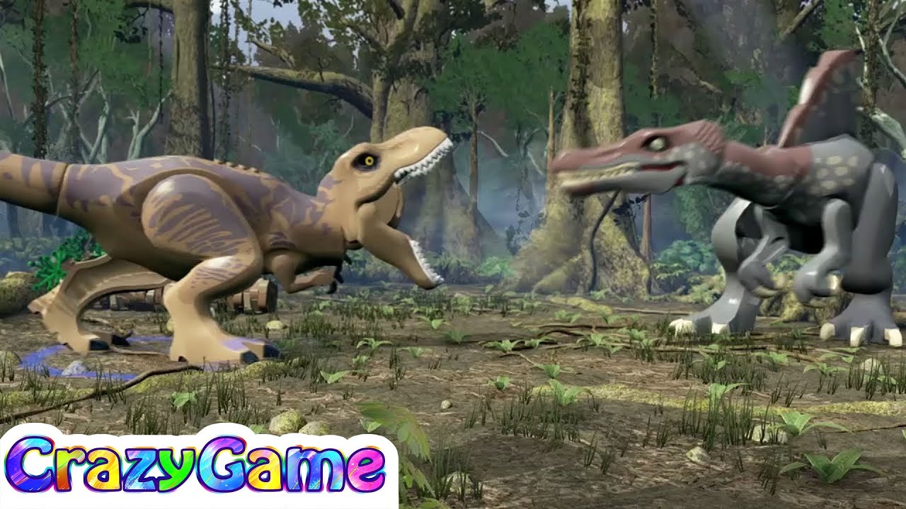 #Lego Jurassic World 100% Guide #17 The Spinosaurus vs T-Rex (Minikits, Baryonyx)