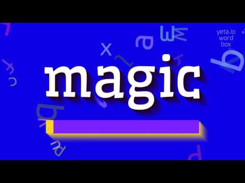 MAGIC - HOW TO SAY MAGIC? #magic