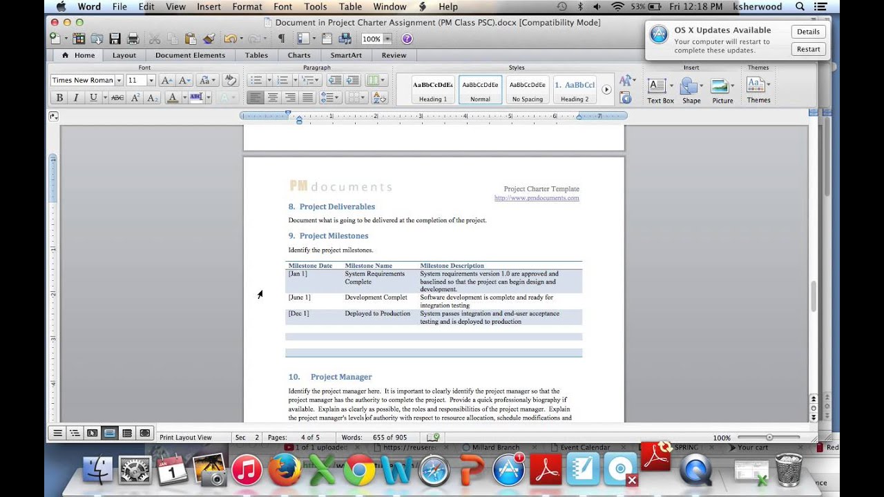 Project Charter Assignment