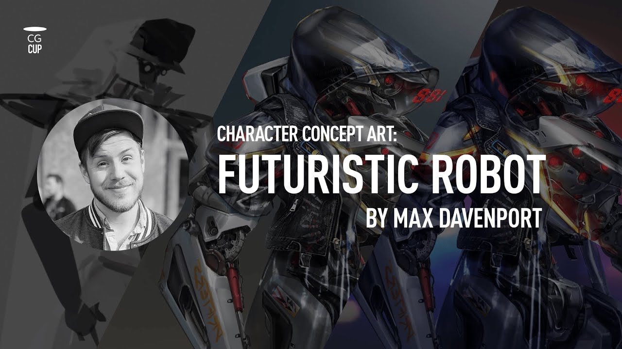 Max Davenport for CGCUP. Character design: Futuristic Robot