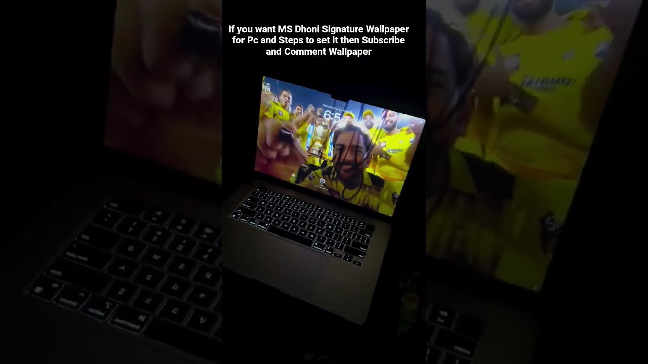 Ms Dhoni Signature Live Wallpaper For Pc including Macbook #msdhoni #msd #livewallpaper