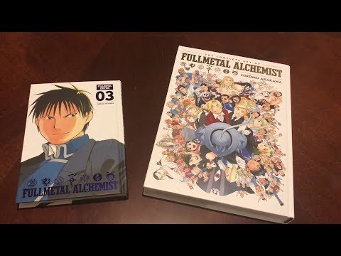 Fullmetal Alchemist Art Book and Fullmetal Edition Volume 3 Unboxing