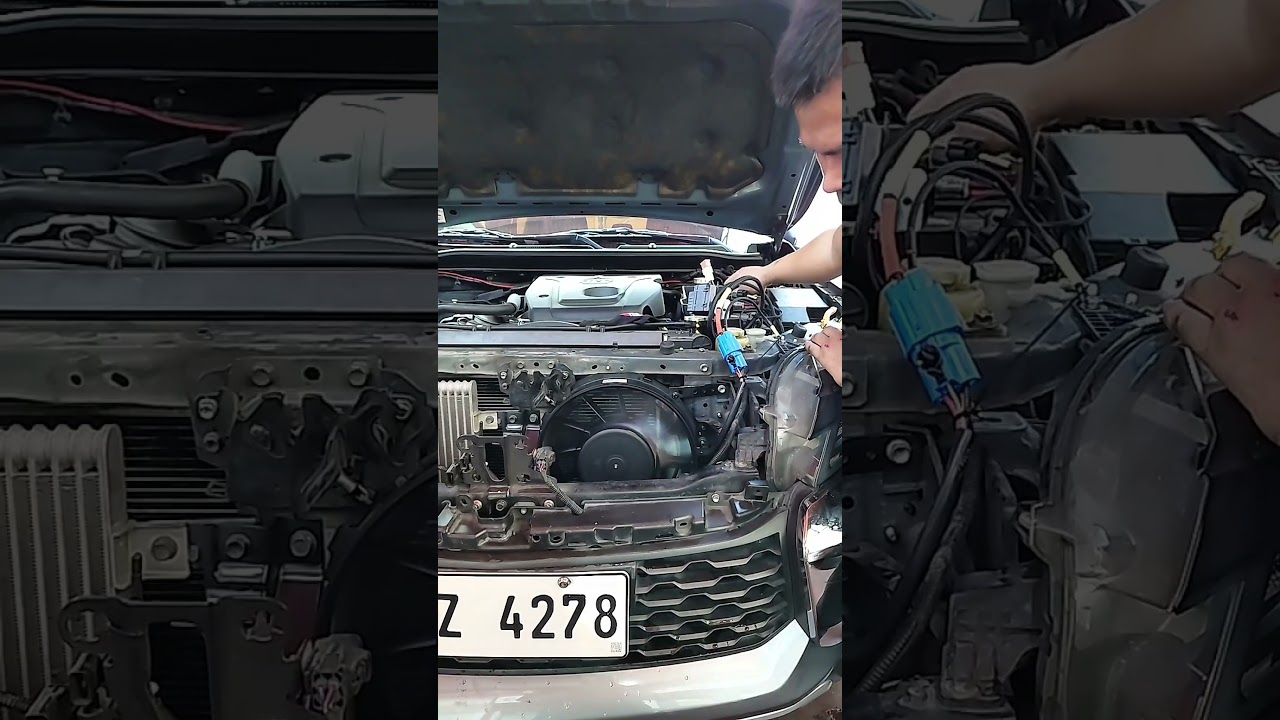 2019 Mitsubishi Montero GT with a SPAL brushless fan. if you want the best cooling fan money can buy