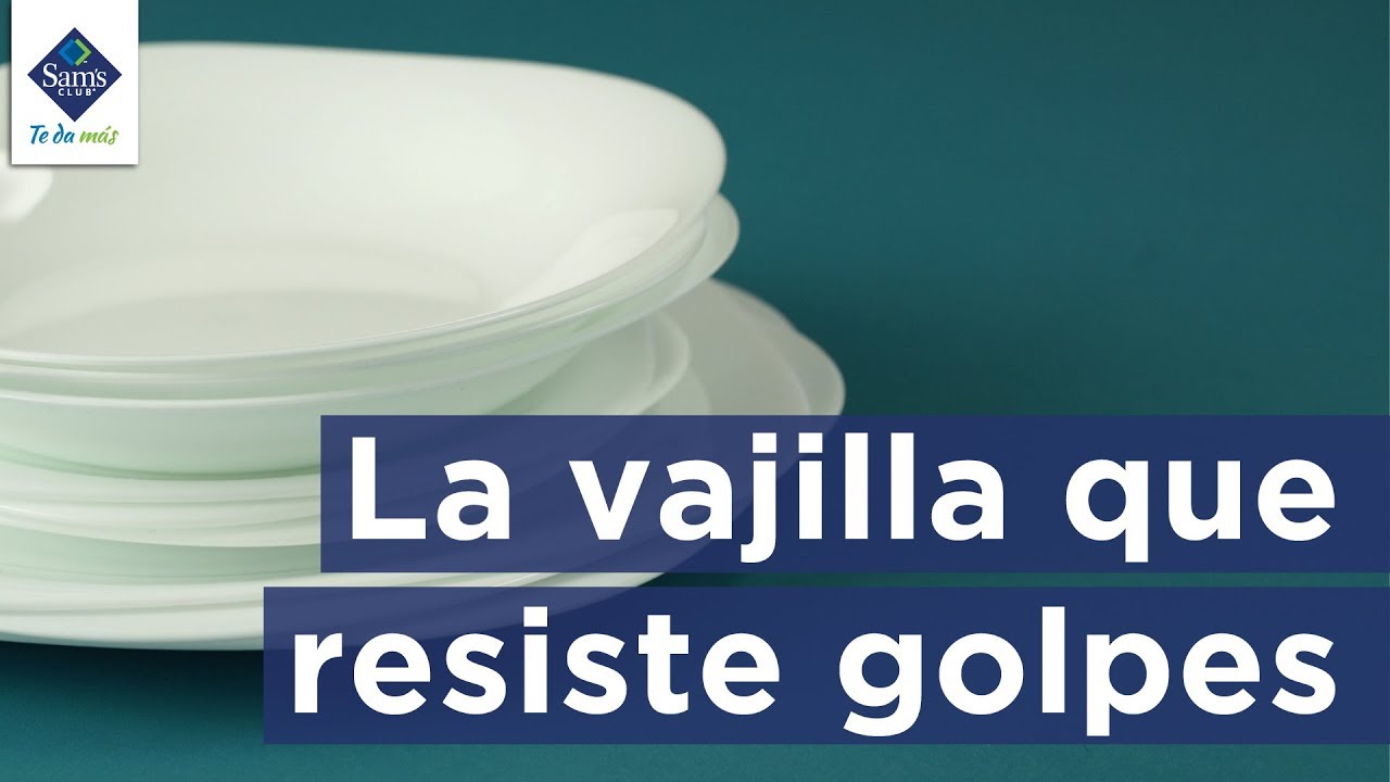¡Una vajilla que resiste golpes!
