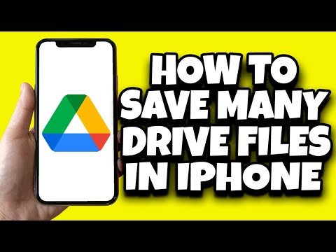 How To Save Multiple Files From Google Drive To iPhone (Simple)