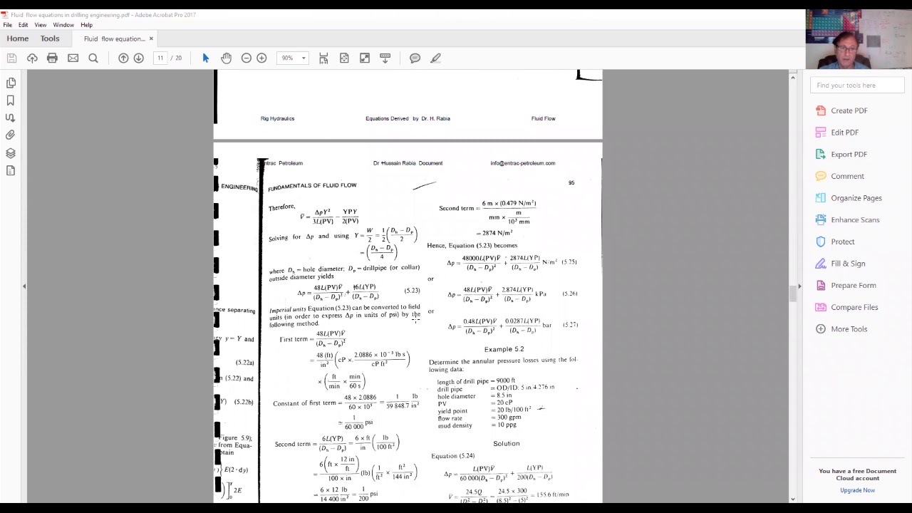 Fluid Flow and Rig Hydraulics