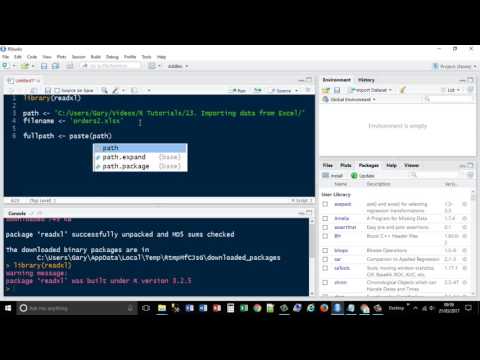R Learning – Tutorial 13 – Getting Excel Data into R – Hutsons-hacks