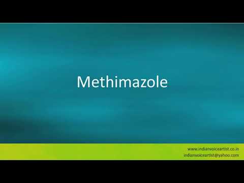 Pronunciation of the word(s) "Methimazole".