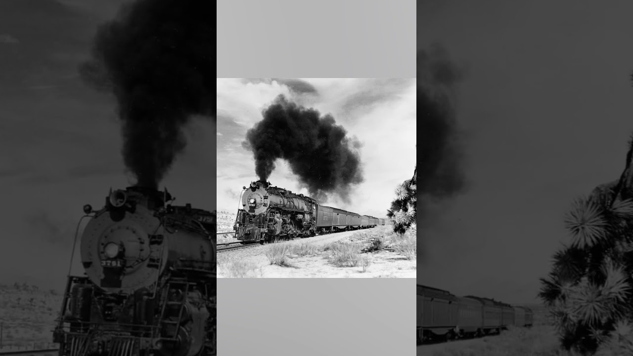 Santa Fe railway during the steam era #historyofusa #railroading