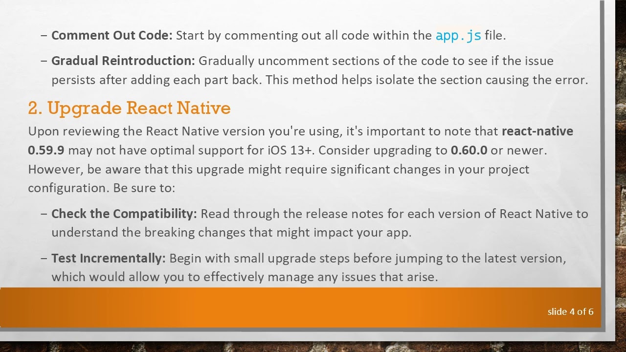 How to Fix Maximum Call Stack Size Exceeded Error in React Native on iOS 13+