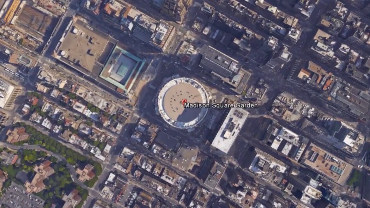 GOOGLE MAP  Madison Square Garden in New York City, New York